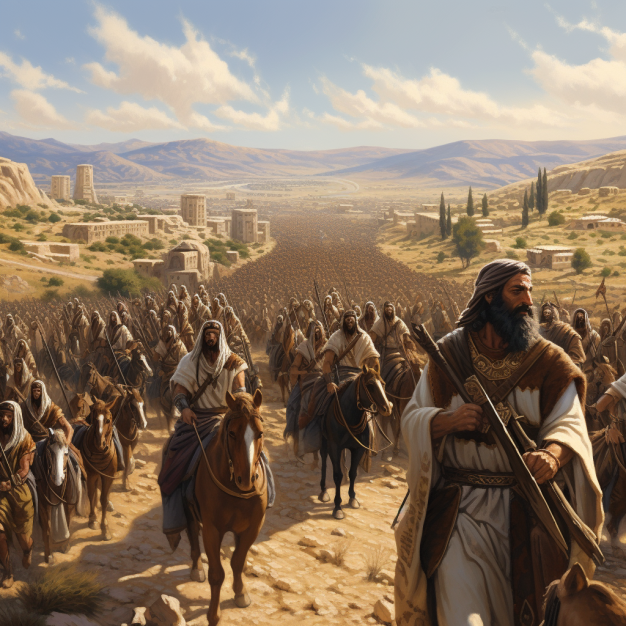 בינה מלאכותית יצרה תמונות של שופטים, פרקים 1 | BiblePics