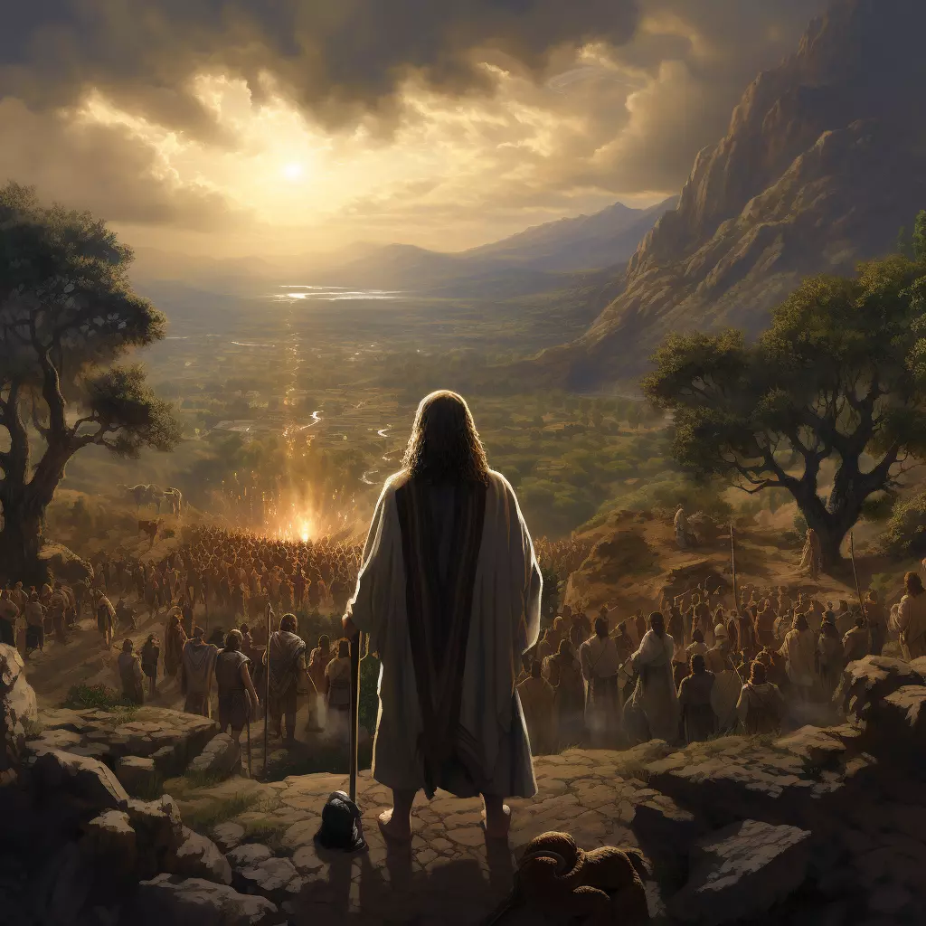 בינה מלאכותית יצרה תמונות של במדבר, פרקים 24 | BiblePics